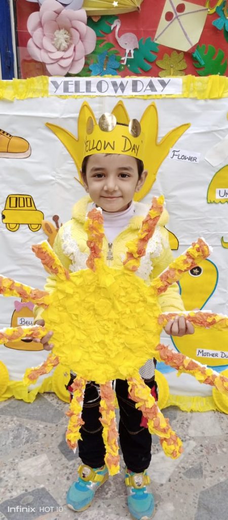Yellow Color Day Activity 2020 | HappyDay School System Peshawar